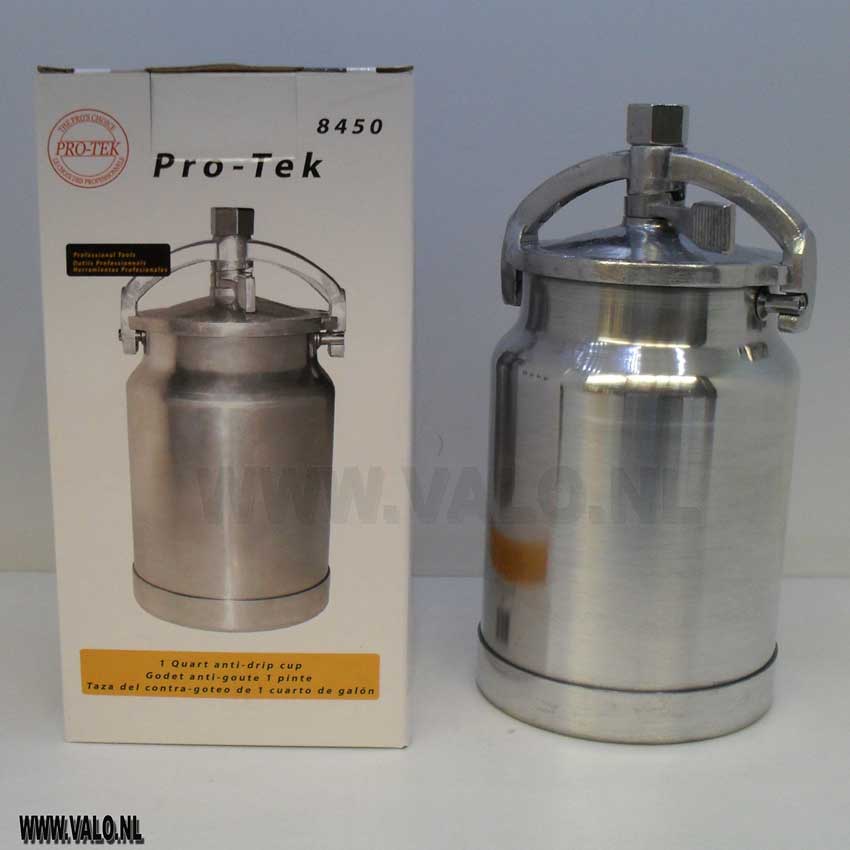 Pro-tek 3000 Aluminium onderbeker 1000 ml @ Valo Trading Ridderkerk